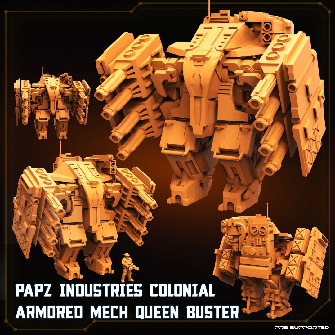 Papz Industries Colonial Armored Mech Queen Buster - Powerloader ...