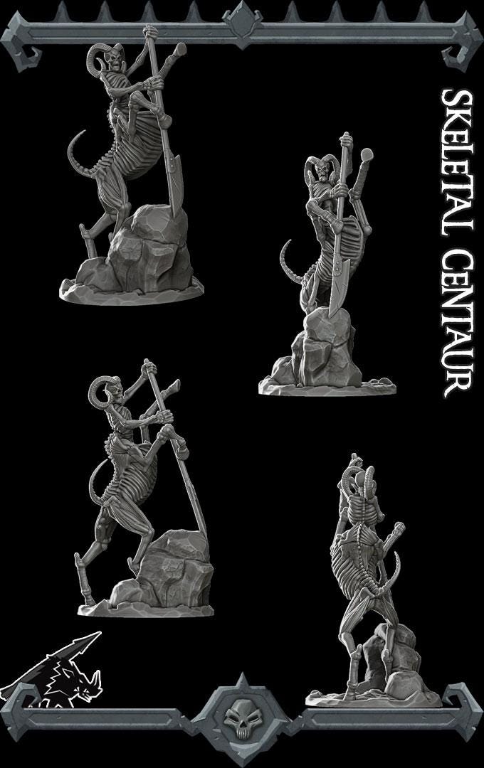 Skeletal Centaur | Undead Collection | Rocket Pig Games | Miniatures ...