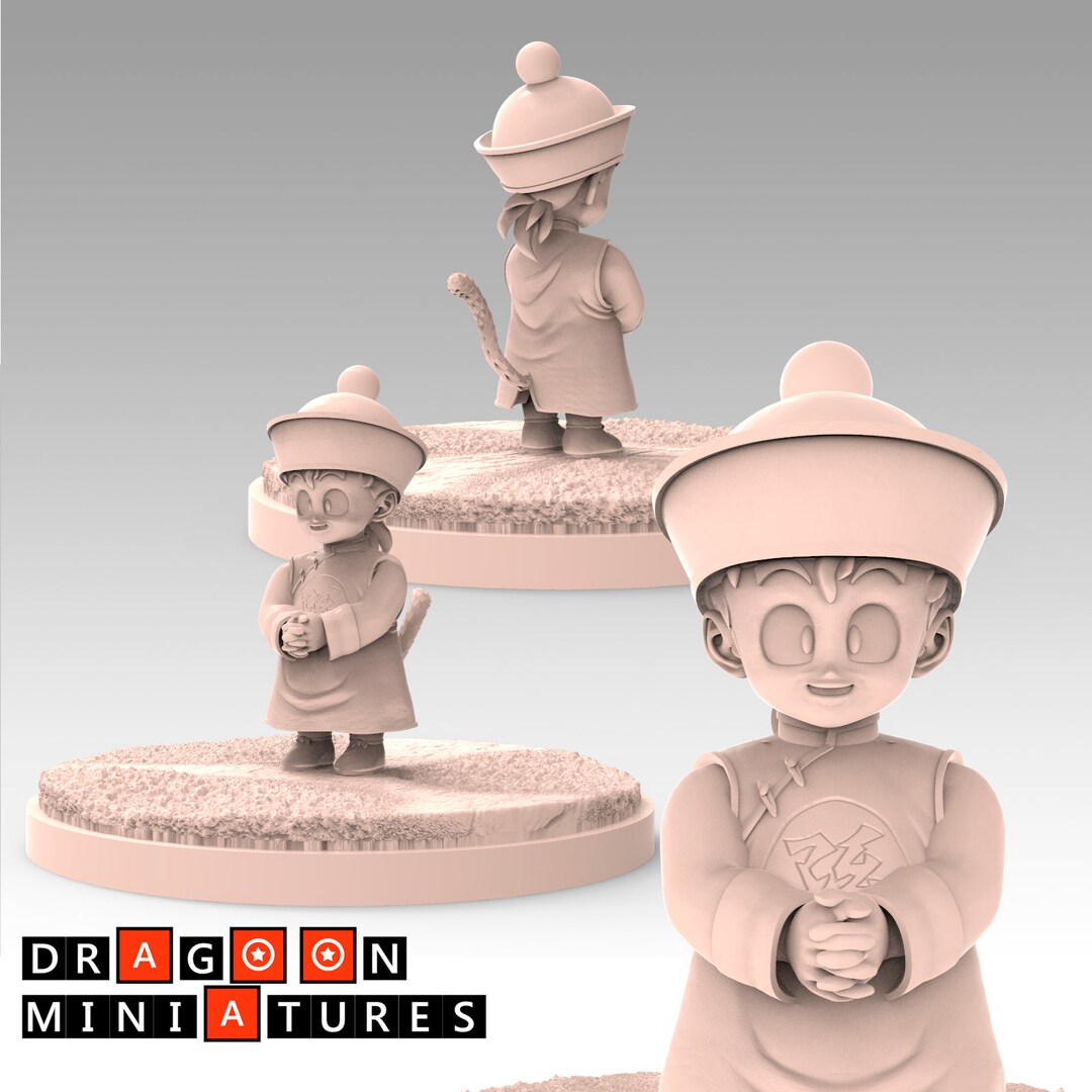 Gohan Chibi Term 1 Saiyan Saga Pt1 45mm Scale Anime Dragoon Miniatures ...