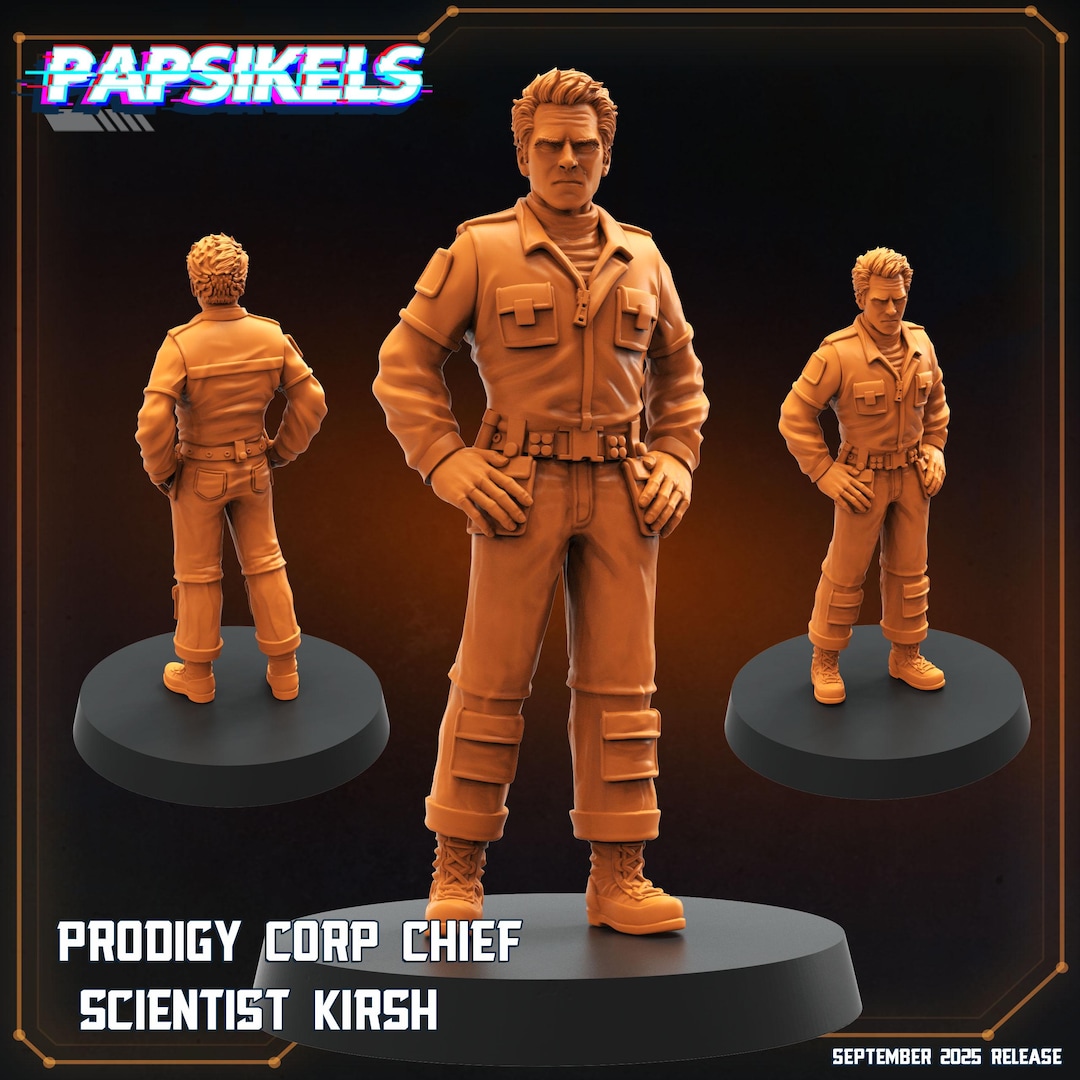 Prodigy Corp Scientist Kirsh Miniature - Alien Earth Inspired 28/32mm ...