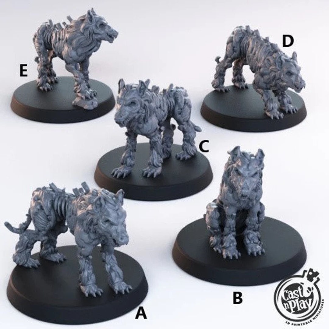 Hellhounds Shadows Reborn July 2019 32mm Scale 35mm Base Castnplay ...