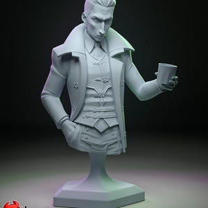 Silco From Arcane (fan Art) | Full Model or Bust | Miniature Scale 1:12 ...