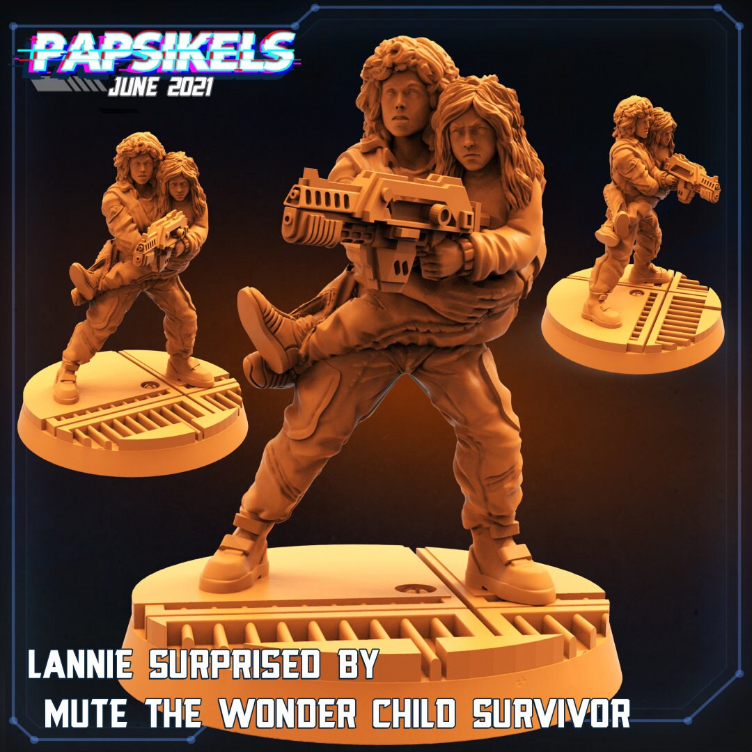 Aliens Vs Humans, Human Space Crew Lannie With Wonderchild Mute ...