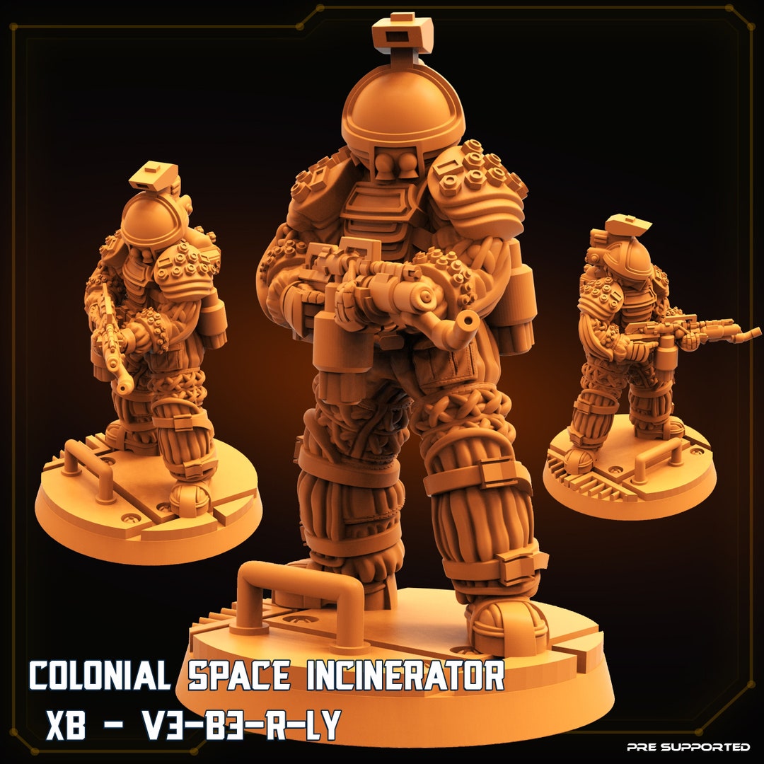 Colonial Space Incinerator XB-V3-B3-R-LY | Papsikels | 3D Printed ...