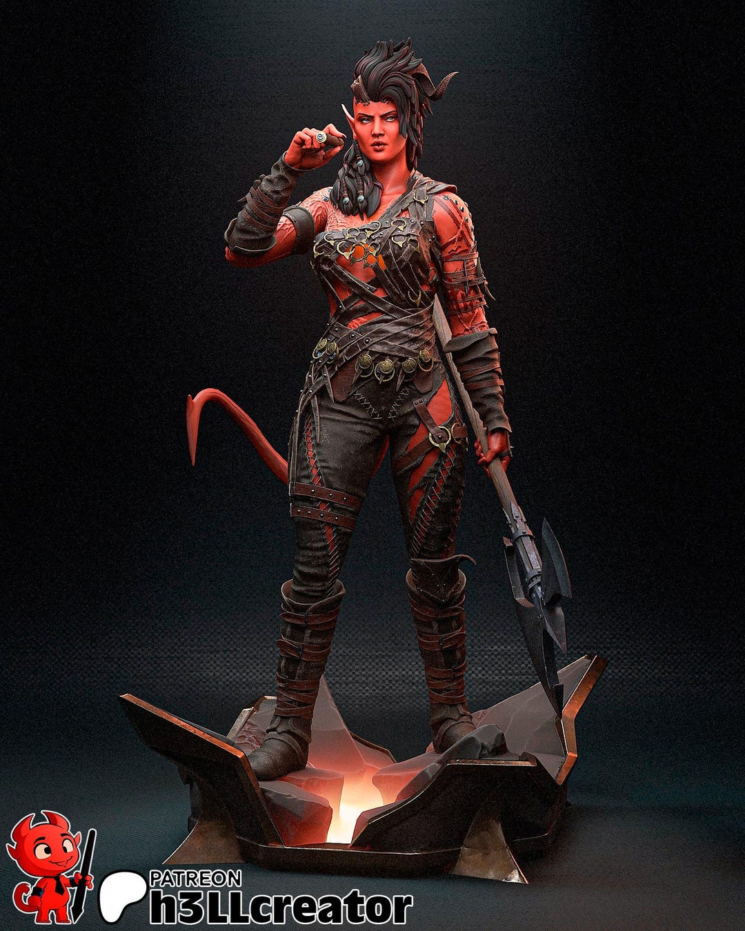 Karlach From Baldur's Gate 3 (fan Art) | Full Model or Bust | Miniature ...