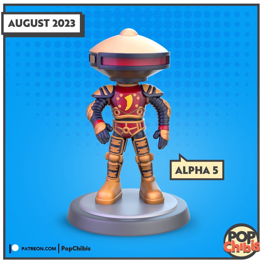 Power Rangers - Alpha 5 Chibi | KS | 75mm Scale | Pop Minis | Pop ...