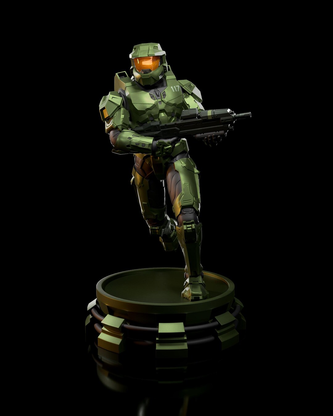 Master Chief From Halo (fan Art) | Full Model or Bust | Miniature Scale ...