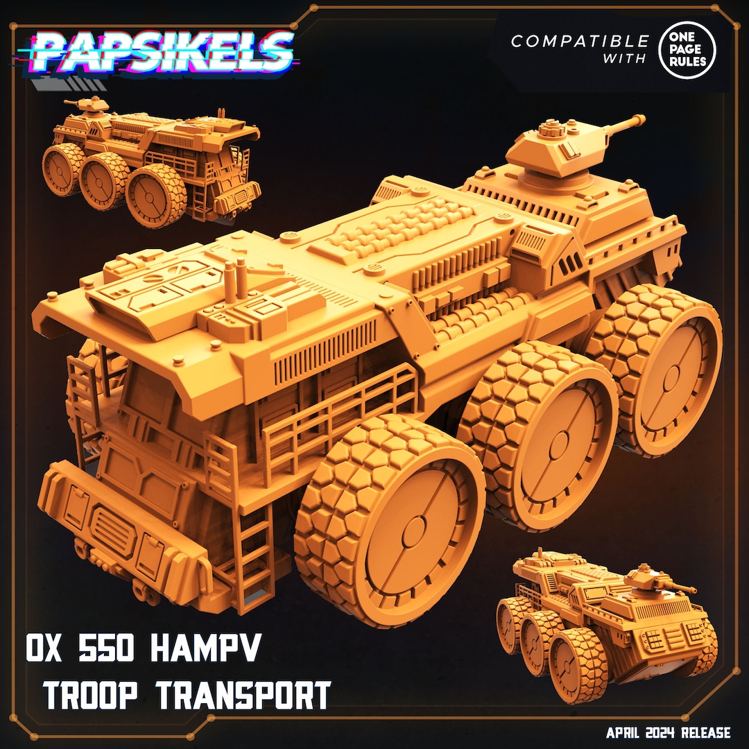 Union of Progressive Peoples - Ox 550 HAMPV Troop Transport, Papsikels ...