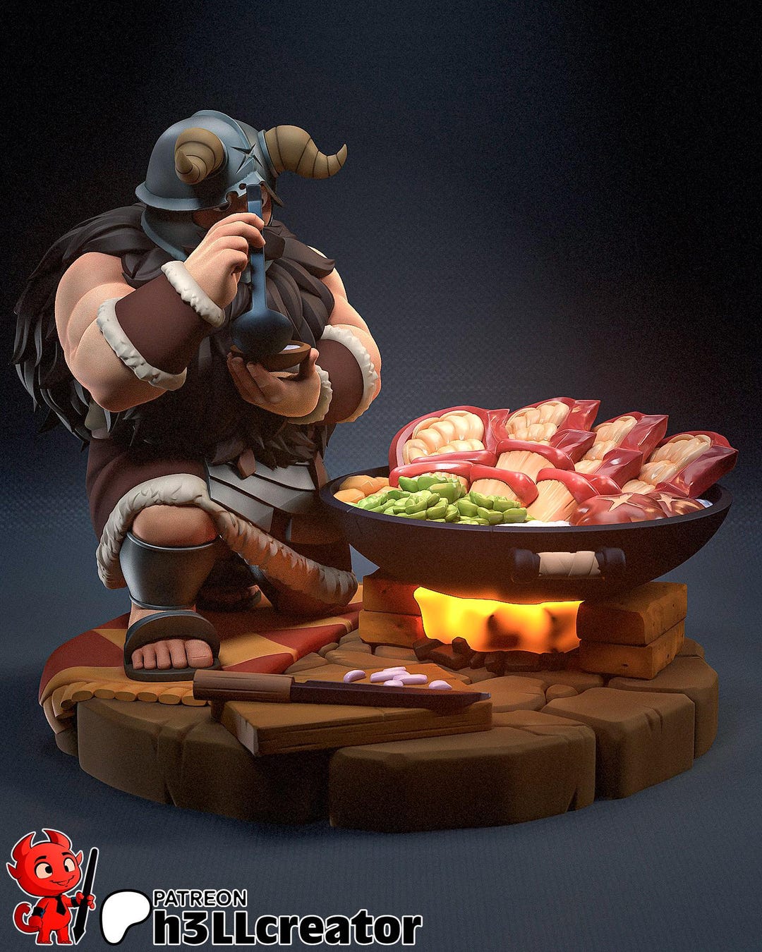 Senshi From Delicious in Dungeon (fan Art) Model or Controller Stand ...