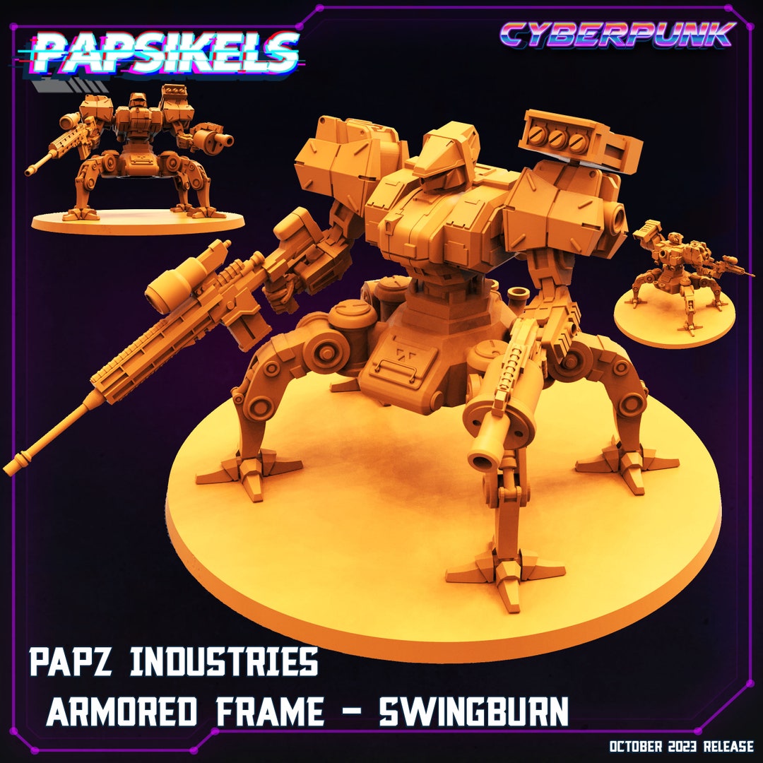 Papz Industries Armored Frame Swingburn, Miniature Sculpted by ...
