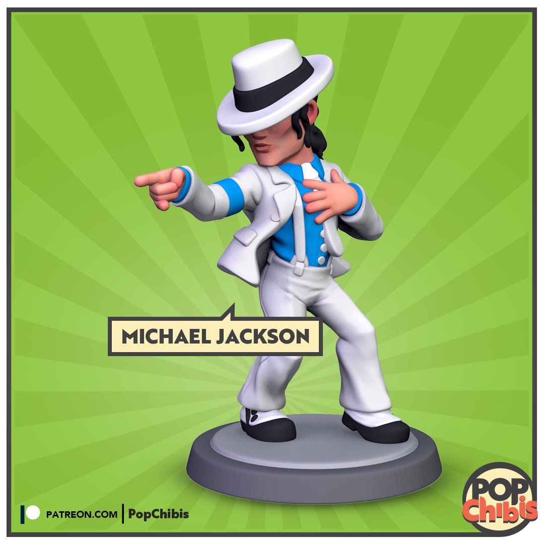 Michael Jackson Chibi KS 75mm Scale Pop Minis Pop Chibis Resin ...