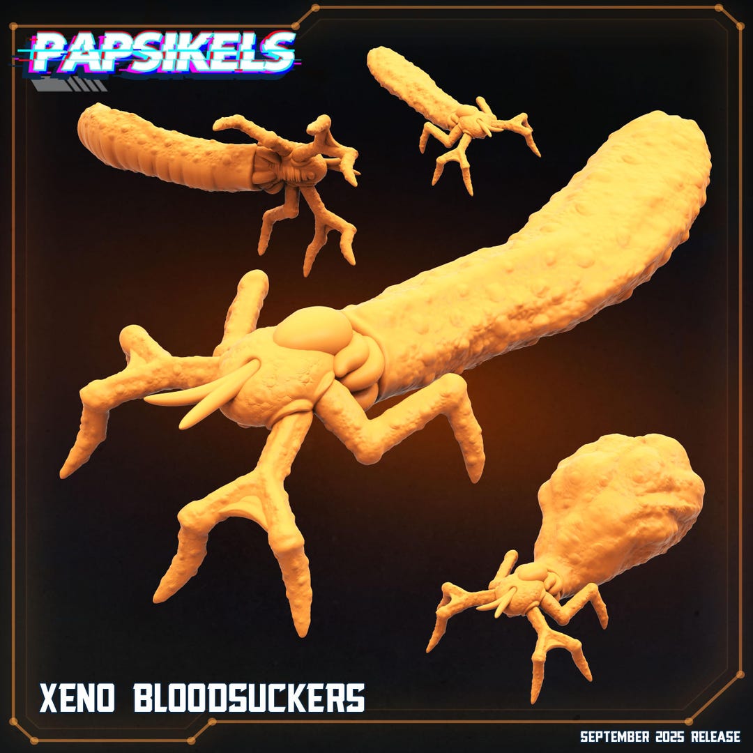 Xeno Bloodsuckers (species 19 Leeches) | Alien Earth Inspired | 32mm ...