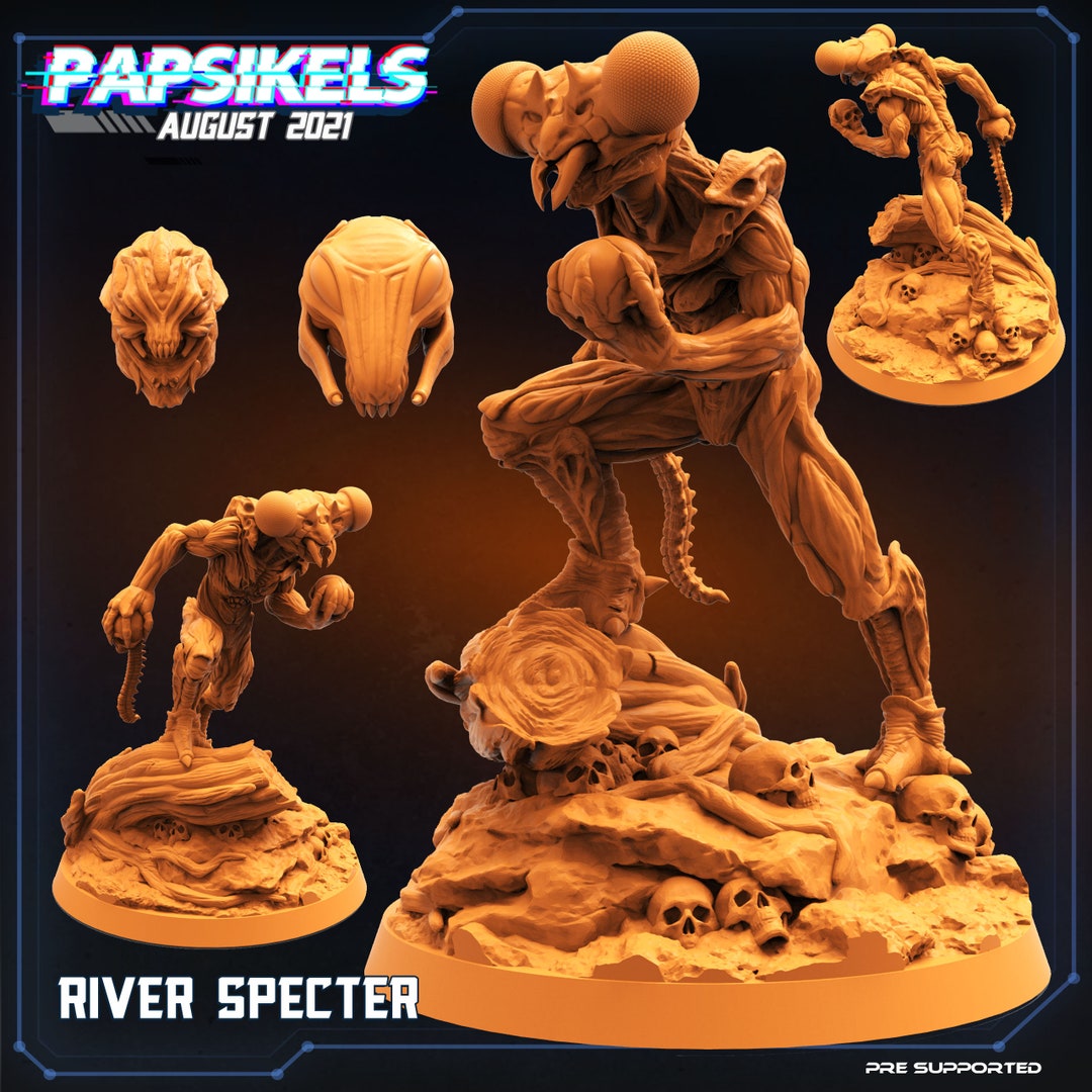 Skull Hunters River Specter, Papsikels, Resin - Tabletop Miniature ...