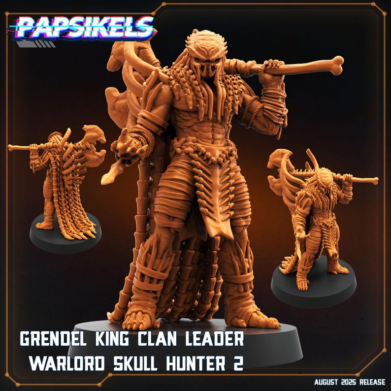 Predator Grendel King Resin Miniature Papsikels - Etsy Australia