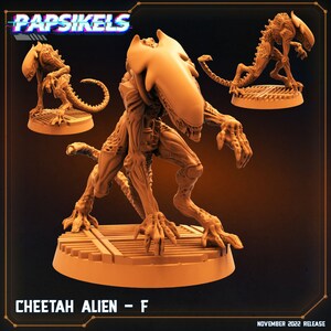 Xenomorph Cheetah Aliens, Papsikels Miniature, 32mm - Etsy