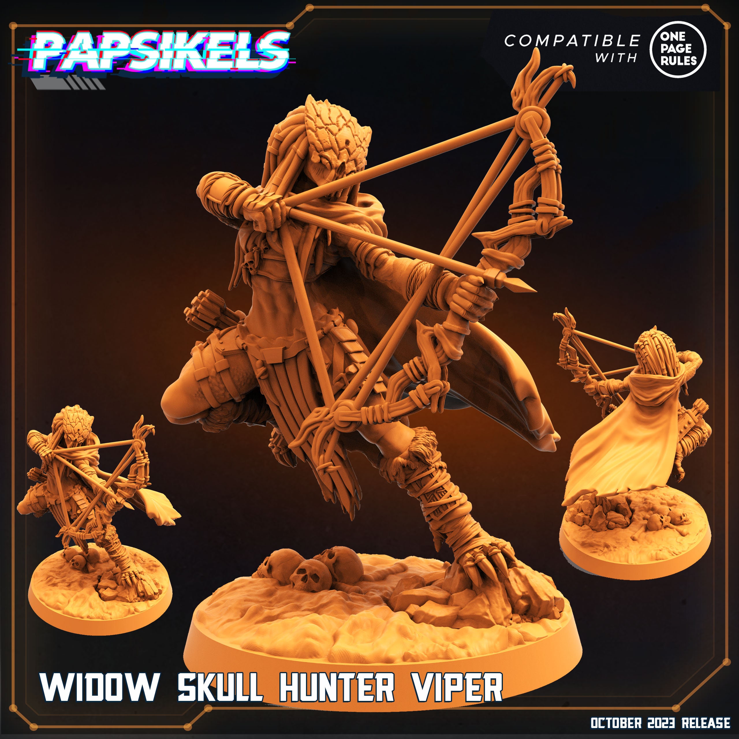 Skull Hunters One Page Rule Army Widow Skull Hunter Viper - Etsy