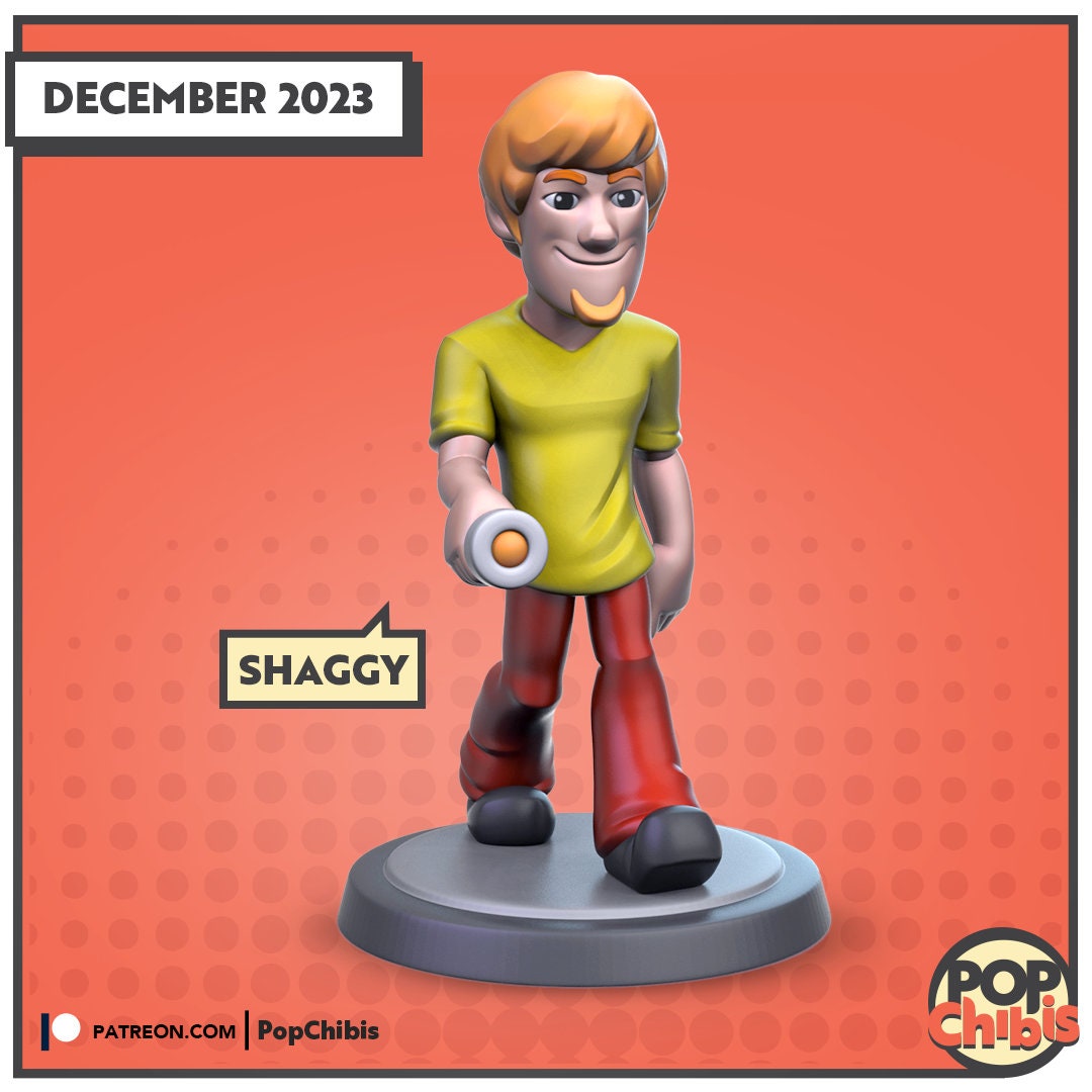 Scooby Doo Shaggy Chibi KS 75mm Scale Pop Minis Pop Chibis Resin ...
