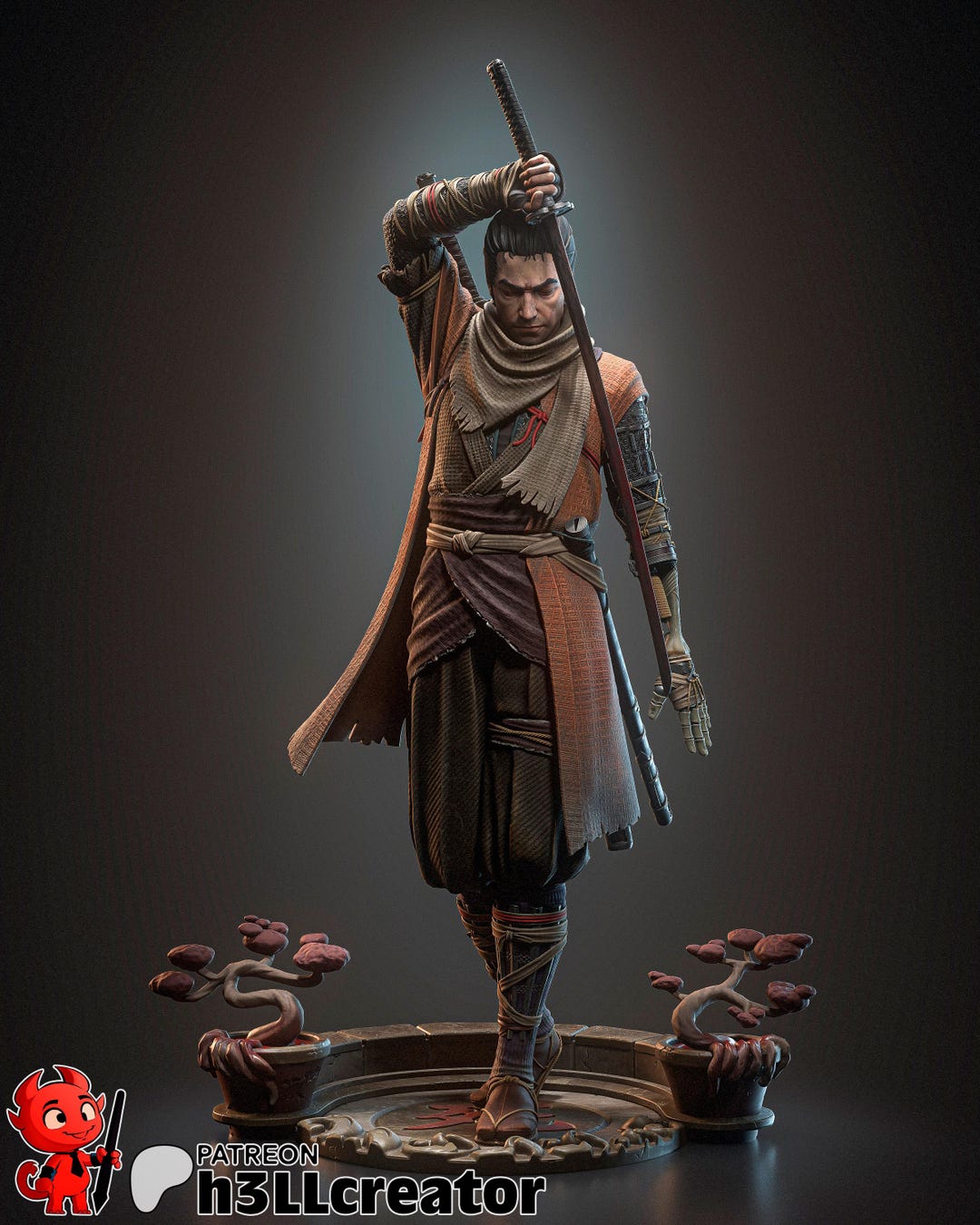 Wolf From Sekiro Shadows Die Twice (fan Art) | Full Model or Bust ...