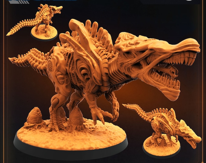 Xeno Spinosaurus, One Page Rule Army Xenosaur Tyranno Beastmaster ...