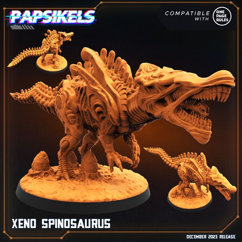 Xeno Spinosaurus, One Page Rule Army Xenosaur Tyranno Beastmaster ...