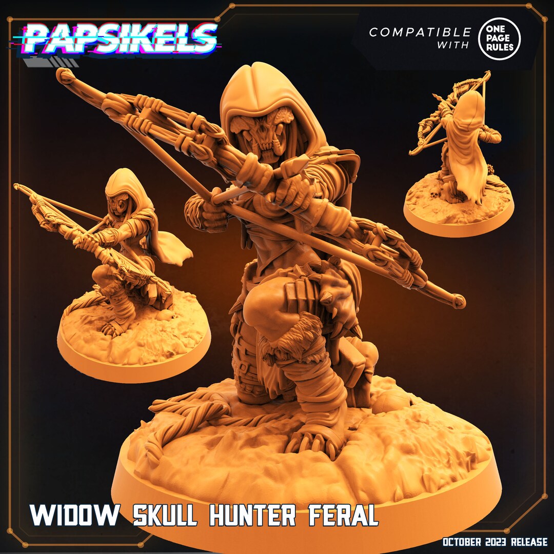 Skull Hunters One Page Rule Army Widow Skull Hunter Feral, Papsikels ...