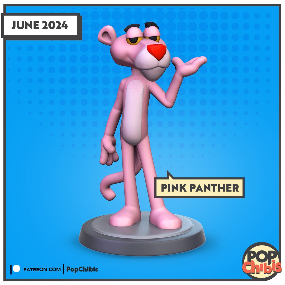 Pink Panther Chibi | KS | 75mm Scale | Pop Minis | Pop Chibis | Resin ...