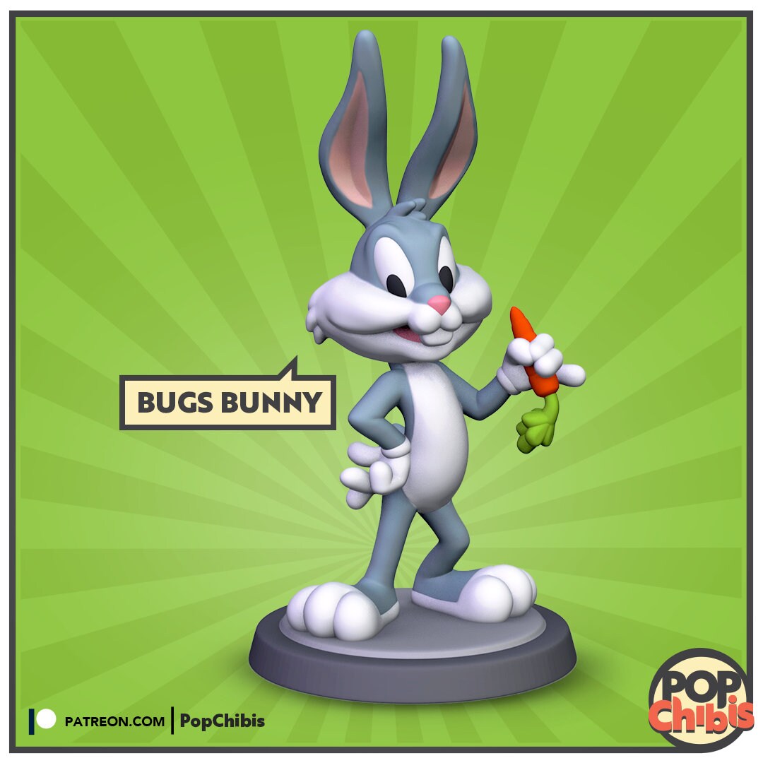 Bugs Bunny Chibi KS 75mm Scale Pop Minis Pop Chibis Resin Miniatures - Etsy