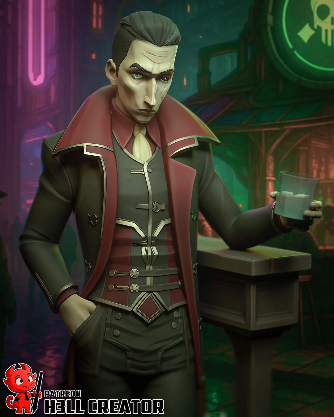 Silco From Arcane (fan Art) | Full Model or Bust | Miniature Scale 1:12 ...