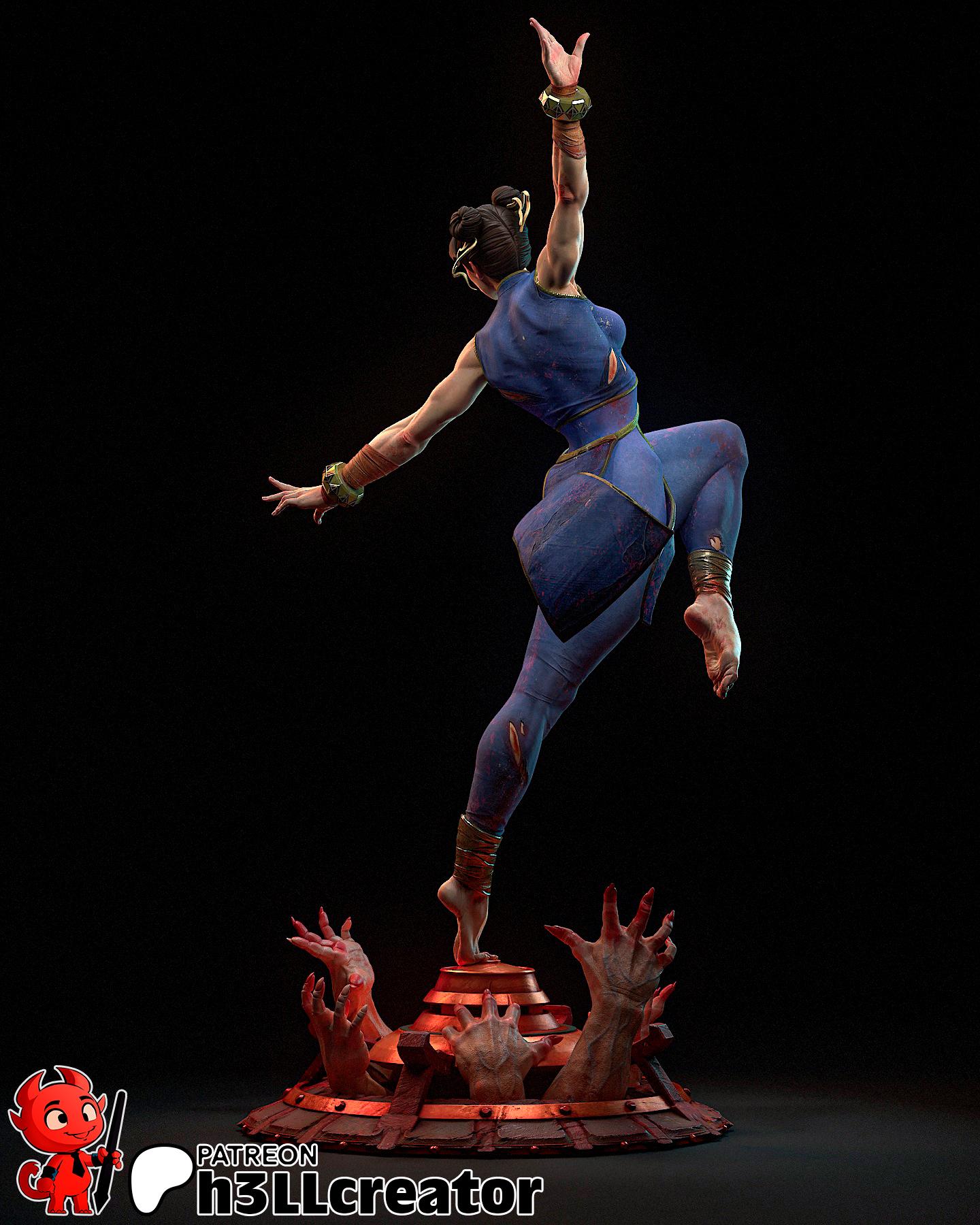 Chun-li From Street Fighter (fan Art) Model or Bust | Miniature Scale 1 ...
