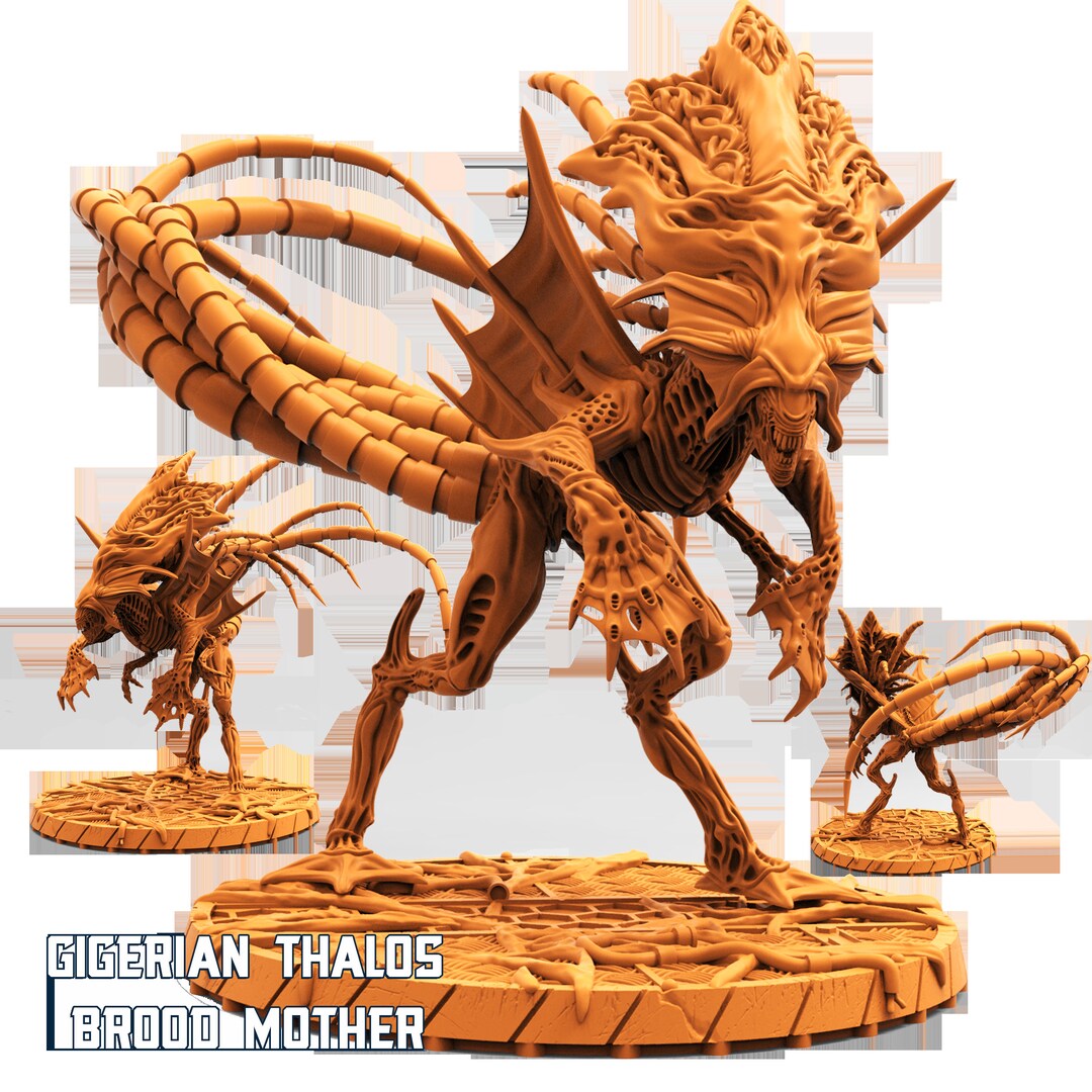 Xeno Gigerian Thalos Brood Mother, Papsikels, Resin Miniature - Etsy
