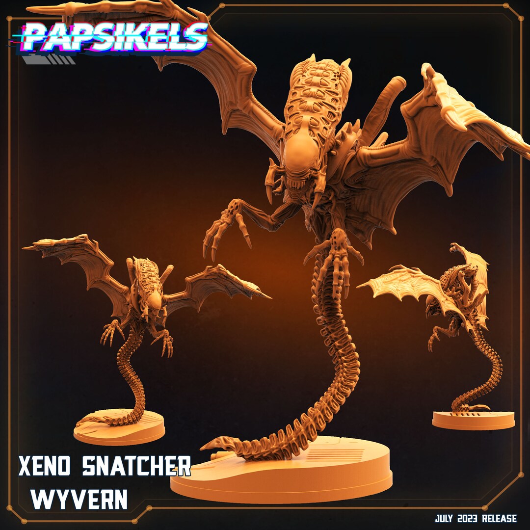 Xenowars Xenomorph Snatcher Wyvern, Papsikels Miniature - Etsy UK