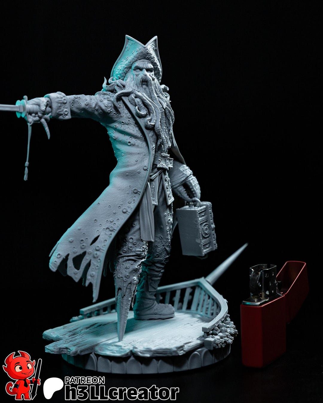 Davy Jones From Pirates of the Caribbean (fan Art) | Full Model or Bust ...