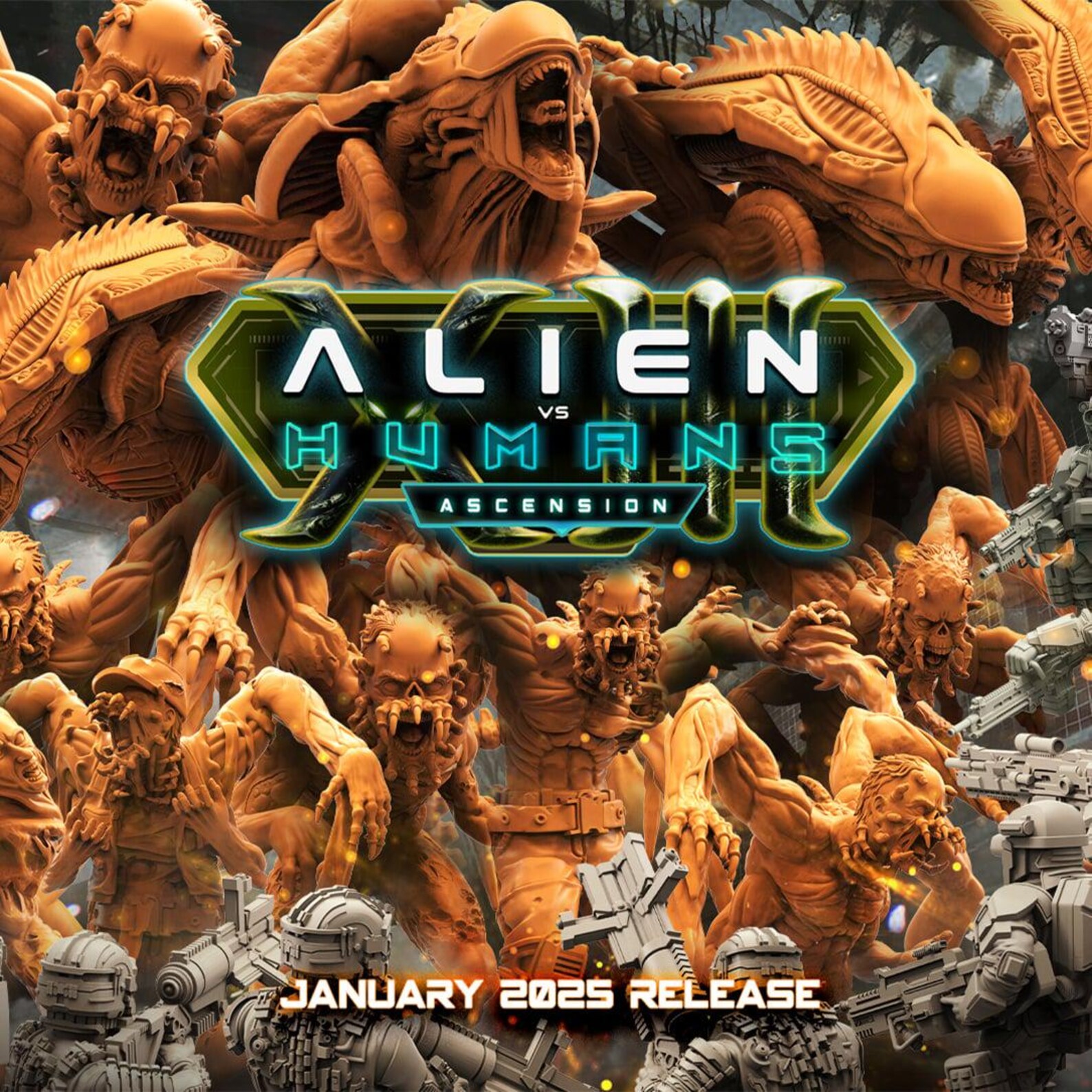 Aliens Vs Humans - Ascension - Scifi Doors Set 1, Papsikels, 32mm - Etsy
