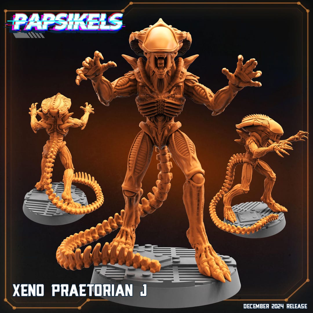Aliens Vs Humans - Space Dead - Xeno Praetorians - Set 2, Papsikels ...