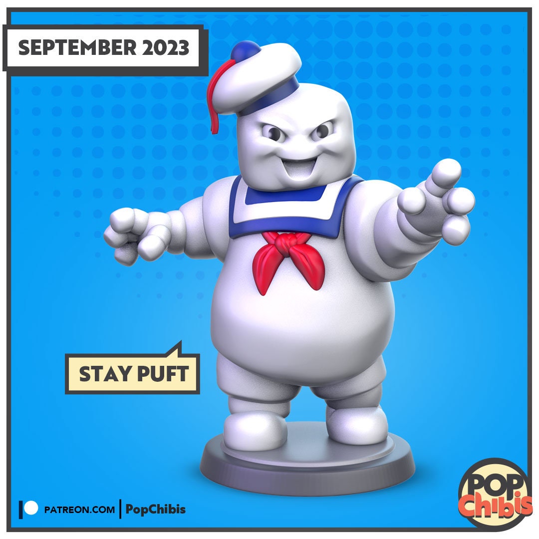 Ghostbusters - Stay Puft Chibi | KS | 75mm Scale | Pop Minis | Pop ...