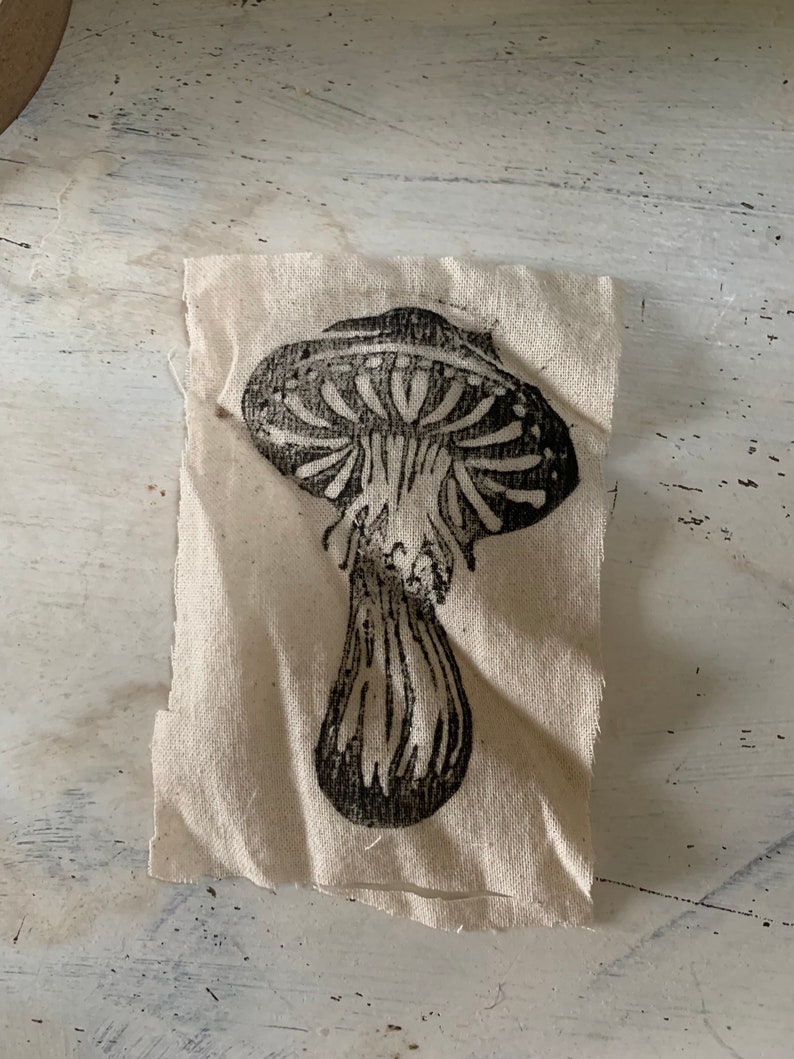 Botanical Handmade Linocut Patches - Etsy