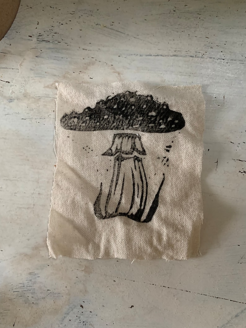 Botanical Handmade Linocut Patches - Etsy