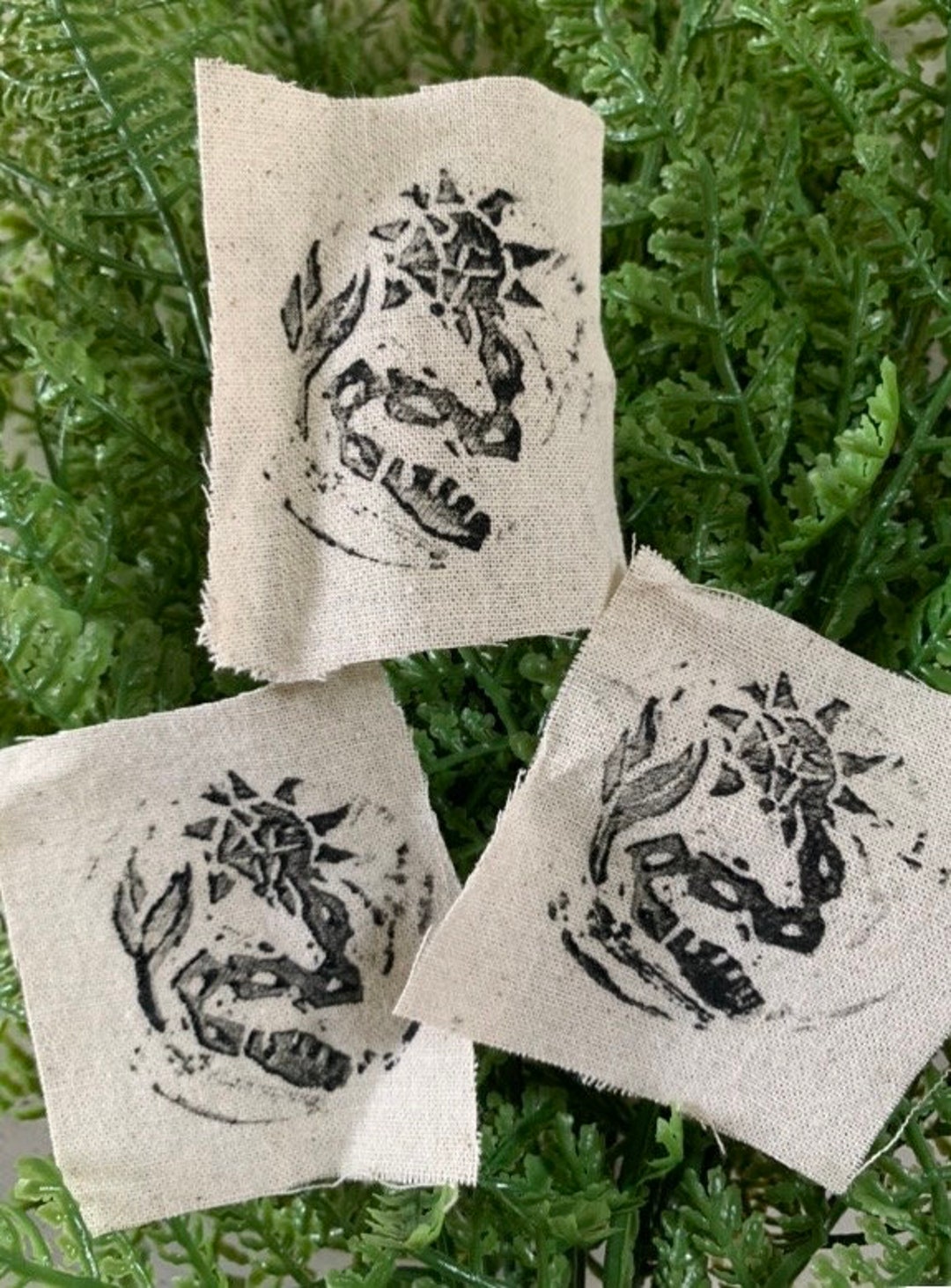 Mace Handmade Linocut Patch - Etsy