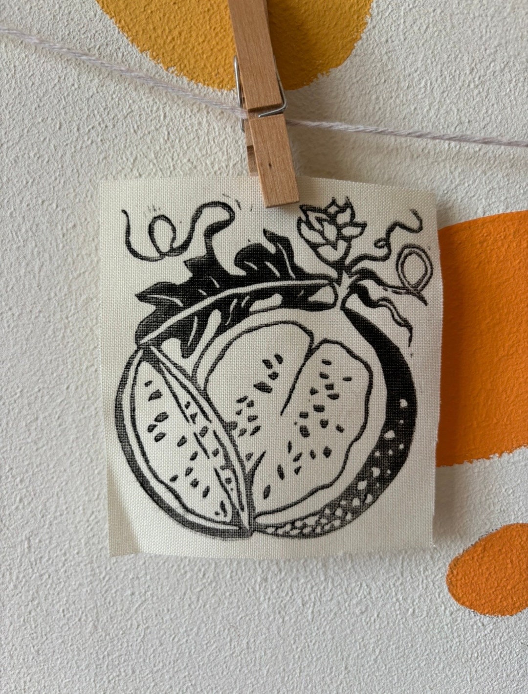 Watermelon Handmade Linocut Patch (fundraiser) - Etsy
