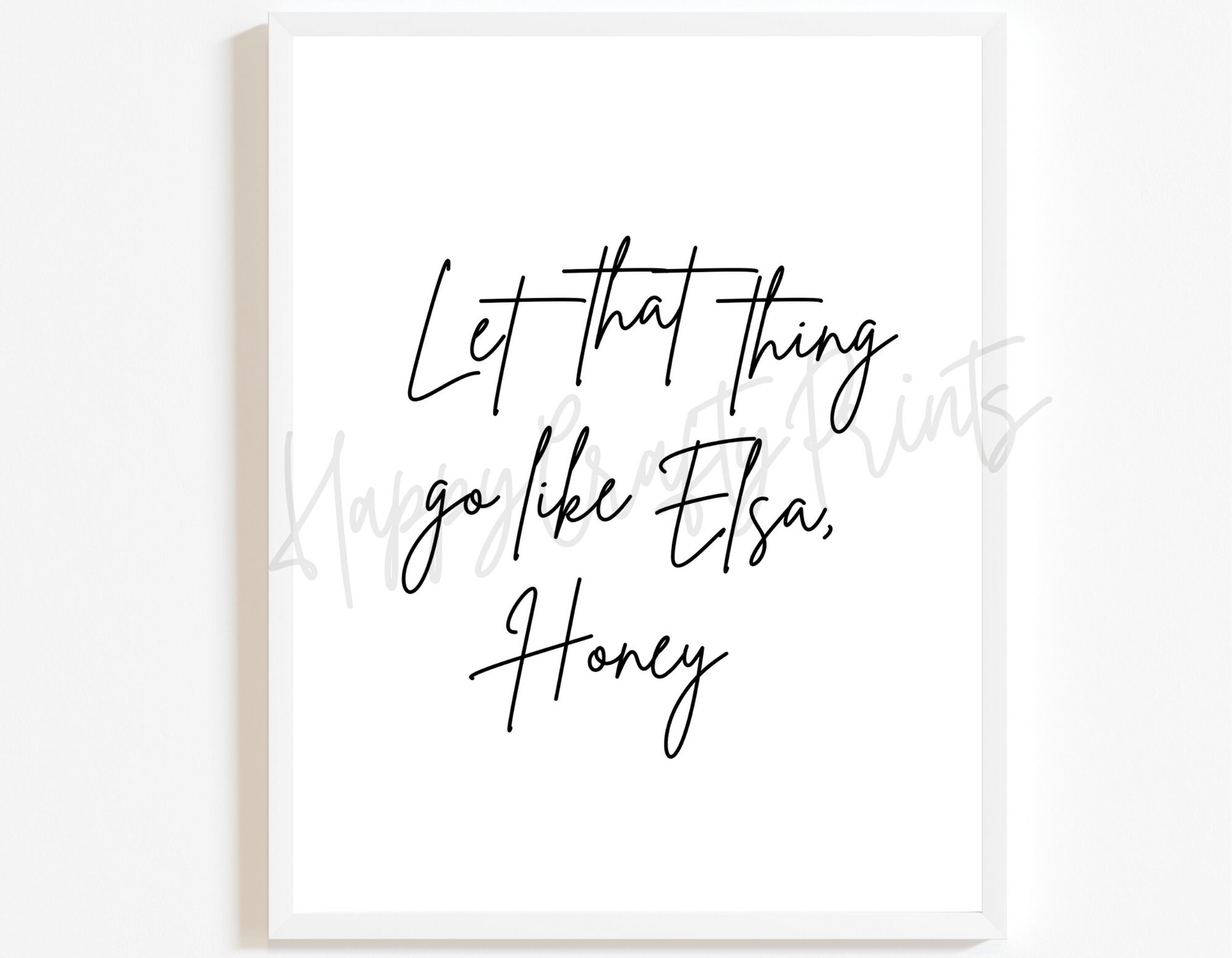 Let That Thing Go Elsa // Workout Room Sign // Motivation Quotes ...