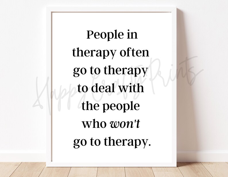 Therapy Office Printable // Office Decor // Counselor Gift // Therapist ...