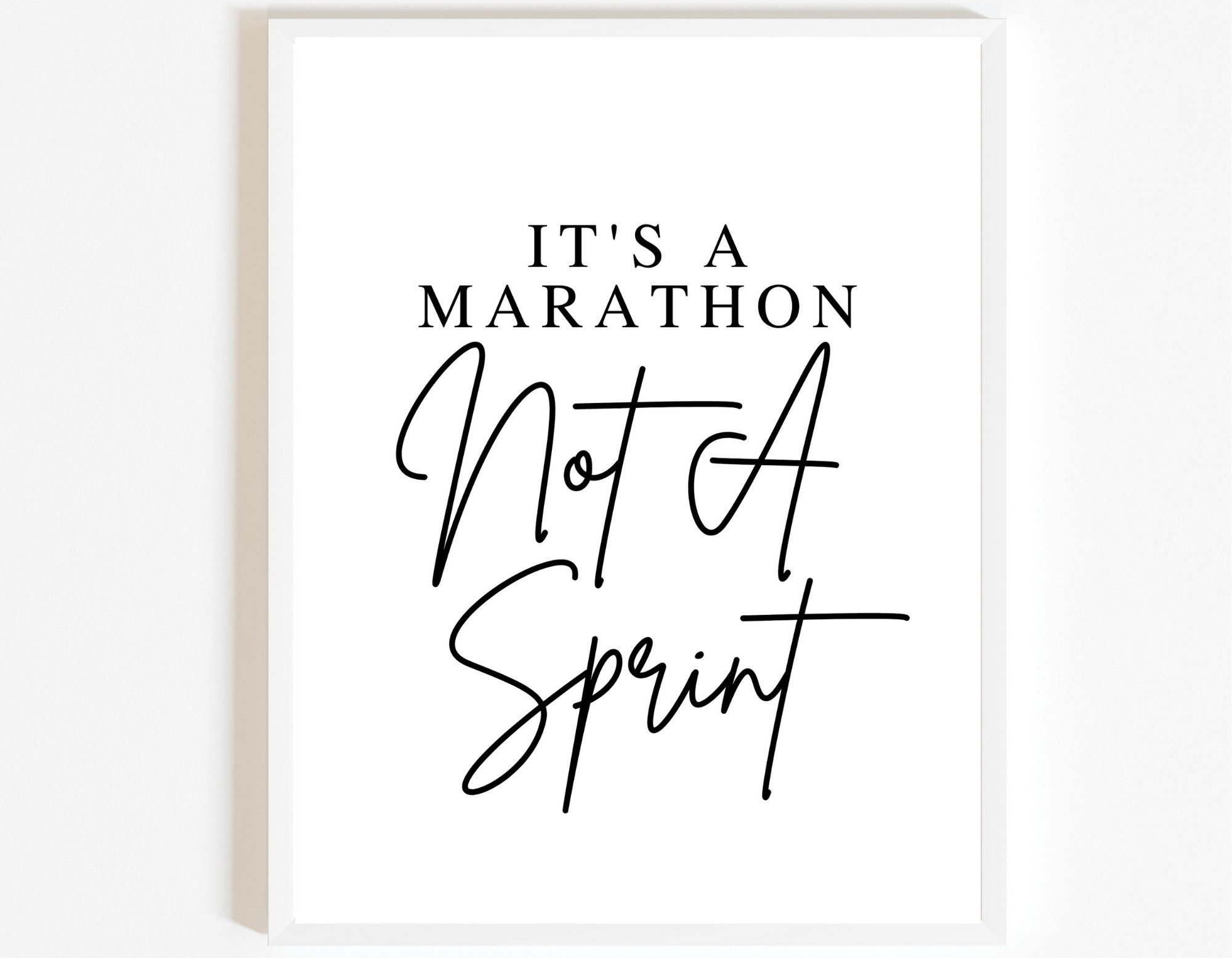 Its A Marathon Not A Sprint // Motivation Quotes // Inspirational Gym ...