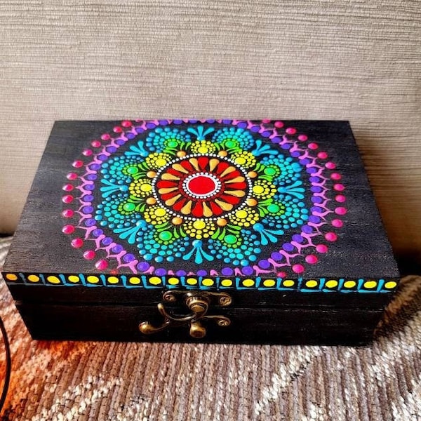 Painted Jewelry Box - Etsy
