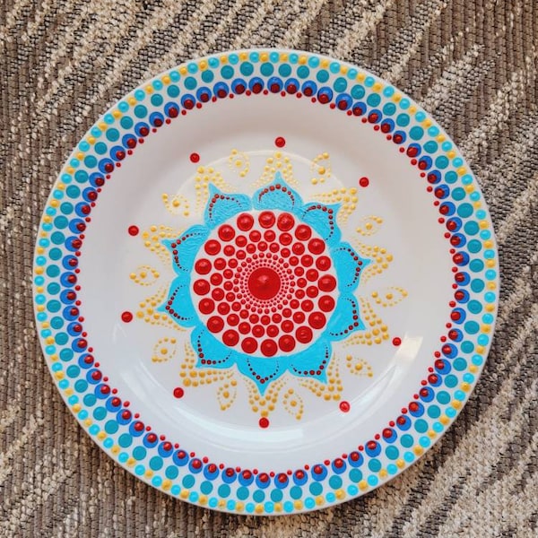 Mandala Plate - Etsy