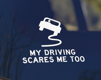 Funny Fun Rude Joke Vinyl Car Van Sticker Graphic Decal My Driving ...