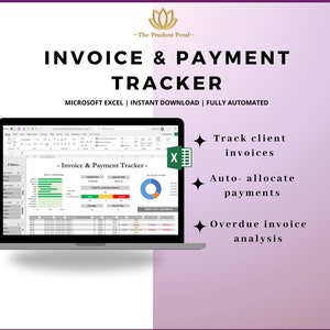 Client Invoice and Payment Tracker - Etsy