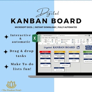 Kanban Board, Digital Task Management To-do List - Etsy