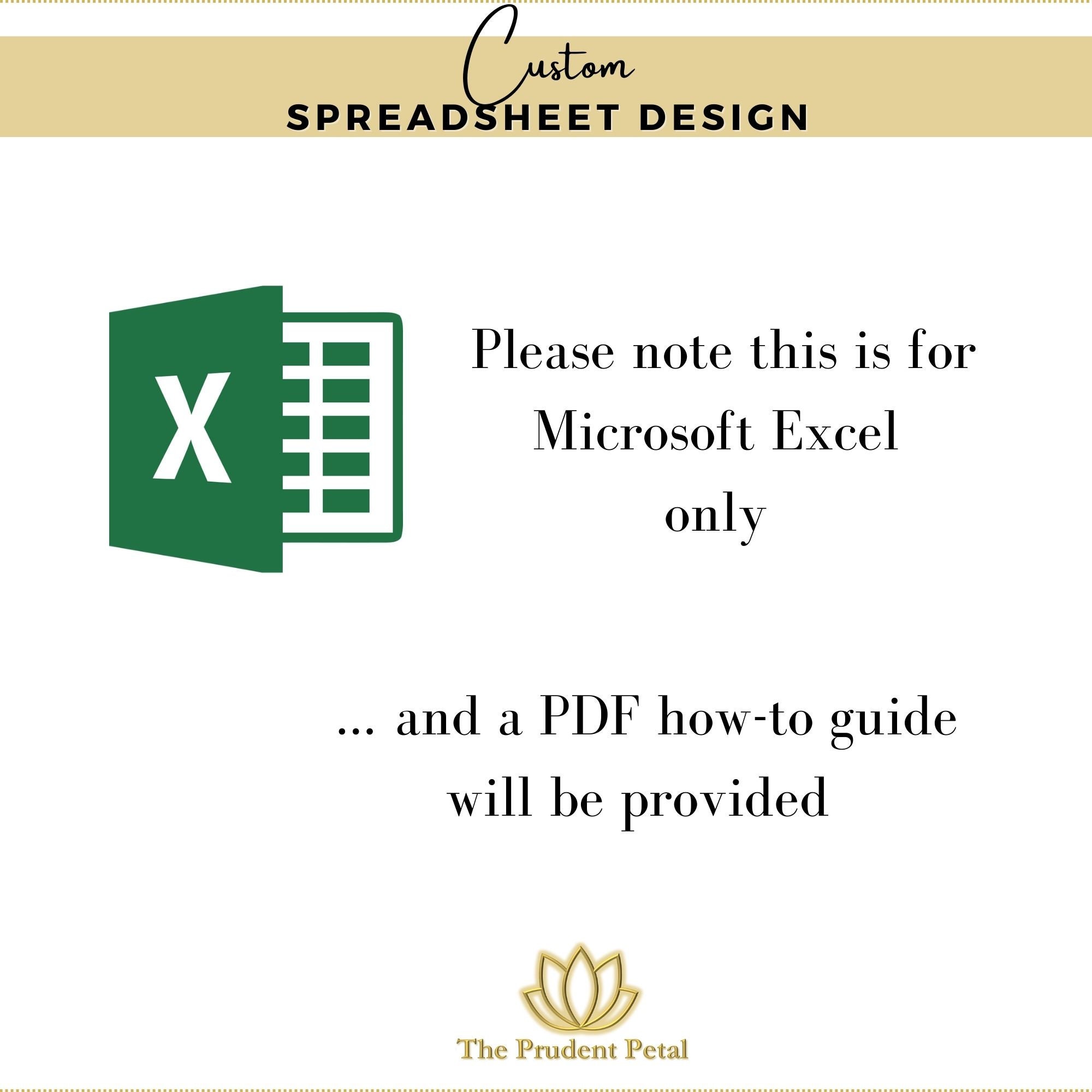 Custom Spreadsheet Design - Custom Excel Template - Etsy UK