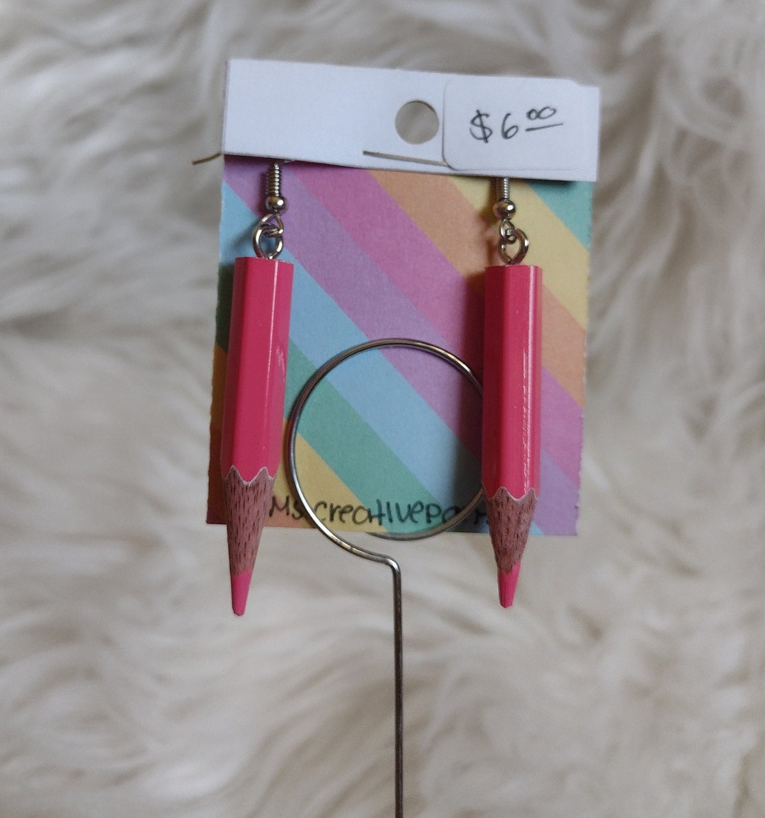 Real Color Pencil Earrings - Etsy