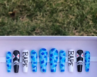 Bape Nails | Etsy
